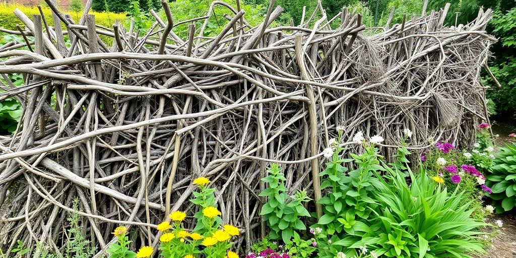 Creating a Sustainable Garden Feature: The Benefits of a Dead Hedge ...