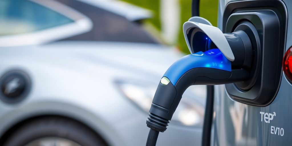 what does the ev stand for on the charging station | AMPPAL